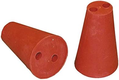 RUBBER BUNG 32/26 + 2 holes (6mm) - Bored Rubber Bung | Bung with Hole ...