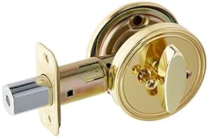 Dexter JD81 One Sided Deadbolt, Polished Brass - - Amazon.com