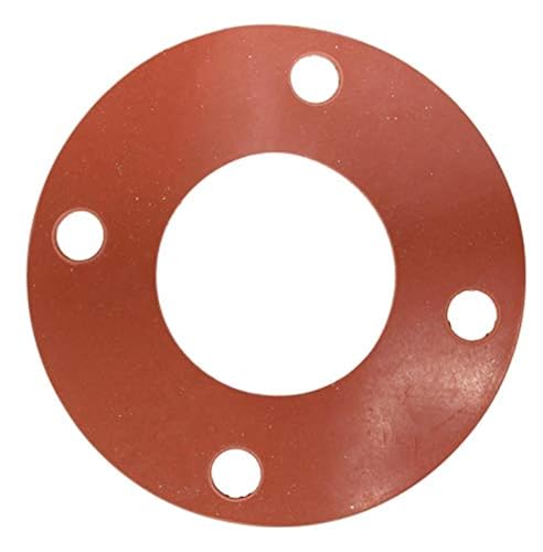 U-Turn - 3 inch Red Rubber Flange Gasket 1/16 Thick, Full Face, Class ...