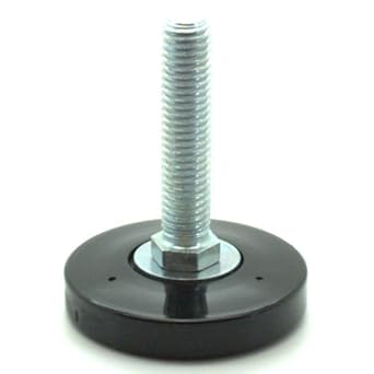 Pack of 10 Heavy Duty Adjustable feet, Screw in feet M12 x 40mm - Fixed ...