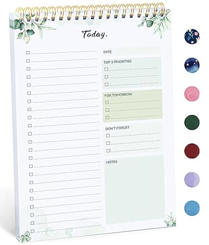 To Do List Pad - To Do List Notebook for Work with 52 Sheets, Undated ...