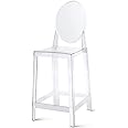Amazon.com: Modern Contemporary Acrylic Lucite Clear Counter Stool With ...