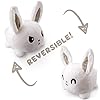 TeeTurtle The Original Reversible Bunny Plushie Patented Design | White ...