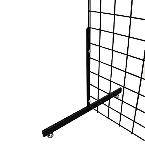 Set of 2 for use with Any existing 2’W Grid or Slat Grid Panels Black ...
