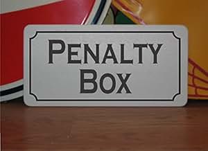 Amazon.com: Penalty Box 6"X12" Metal Sign for Hockey Design Sports ...