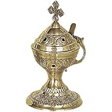 Amazon.com: Christian Byzantine Orthodox Greek Censer Incense Burner ...