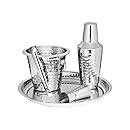 Amazon.com: Godinger Barware Bar Tools Stainless Steel set, Includes ...