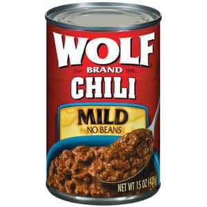 Amazon.com : Wolf Brand Chili, Mild, No Beans 15 Oz (Pack of 12 ...