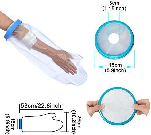 DESTRIC Waterproof Arm Cast Wound Cover for Shower Bath,Plaster Bandage ...