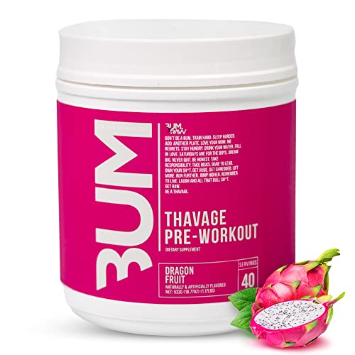 RAW Pre Workout Powder, Thavage (Dragon Fruit) - Chris Bumstead Sports ...