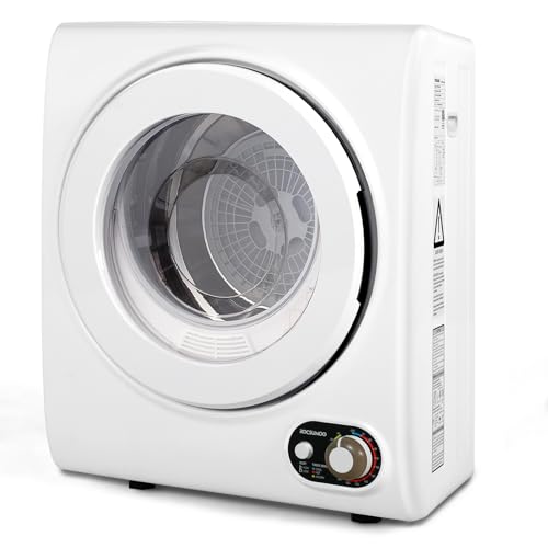 Compact Laundry Dryer, ROCSUMOO 110V Electric Compact Portable Clothes ...