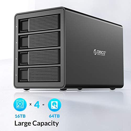 ORICO 4 Bay USB 3.0 to SATA External Hard Drive Enclosure Support 64TB ...