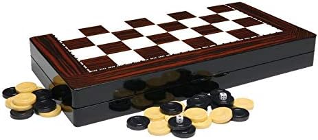 Yenigun BACKGAMMON TAVLA CHECKERS DRAUGHTS SET LARGE WOODEN FOLDABLE ...