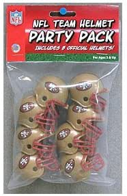 Amazon.com : San Francisco 49ers Team Helmet Party Pack : Sports ...