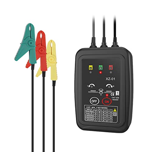 Phase Rotation Meter Non-contact 3 Phase Rotation Meter AC 70~600V ...