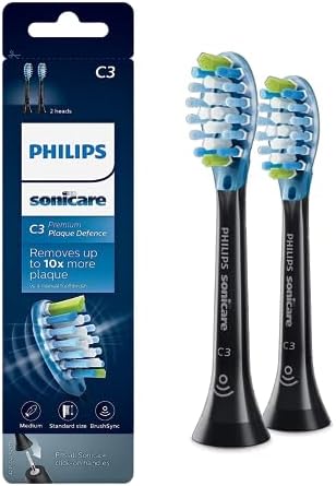 Philips Sonicare Diamond Clean Smart Plaque Defense Brush Head, Black ...