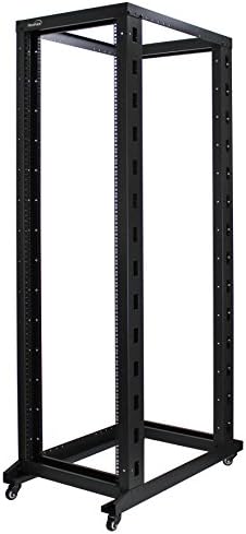 NavePoint 42U Server Rack, 4-Post Open Frame Rack for 19" Networking Equipment, 1000mm ...