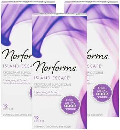 Norforms Feminine Deodorant Suppositories | Long Lasting Odor Control ...