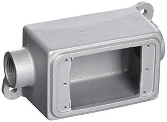 Appleton FDC-1-75L Cast Device Box with Lugs, FDC, 1 Gang, Malleable ...