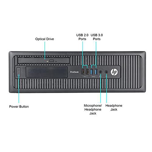 HP Desktop Computer 600 G1 ProDesk Small Form Factor SFF PC, Intel Quad Core i5 up to 3.60GHz ...