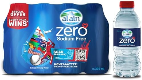 Al Ain Zero Bottled Water - 12 Count/330Ml price in UAE | Amazon UAE | supermarket kanbkam