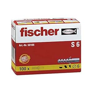Fischer Plug S 6 Nylon for Wall Screw Fixing: Amazon.ae: BLUEBELLSHARDWARE