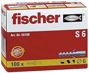 Fischer Plug S 6 Nylon for Wall Screw Fixing: Buy Online at Best Price ...