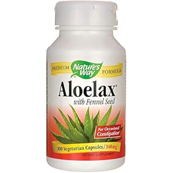 Amazon.com: Nature's Way Aloemaxlax With Cascara Sagrada Vegetarian ...