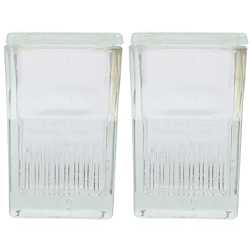 SOLUSTRE 2 Pcs Glass Staining Jar Gram Stain Kit Coplin Staining Jar ...