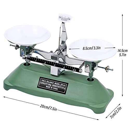 NAOEDEAH 100g Balance Scale For Lab Scale Mechanical Double Balance ...