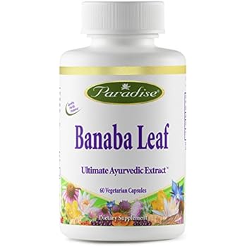 Amazon.com: Paradise Herbs Banaba Leaf Vegetarian Capsules, 60 Count ...