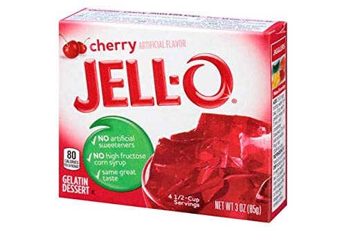 Jell-O Cherry Gelatin Dessert 85g Box: Amazon.co.uk: Grocery