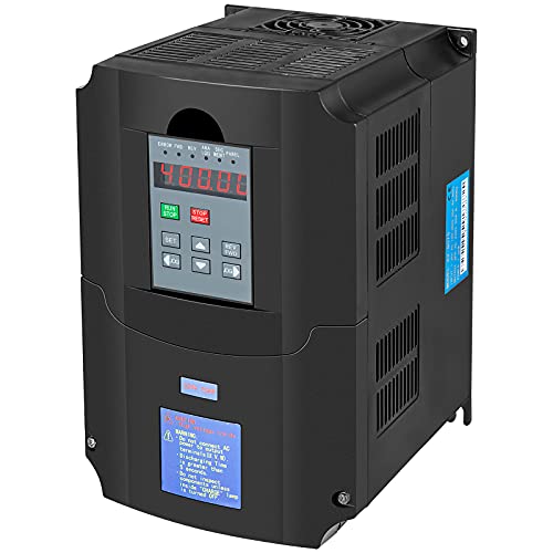 VEVOR Motor Controller Variable Frequency Drive, 10HP/220V, Black in ...