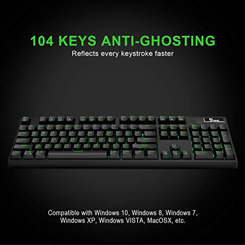 Fuhlen G902S Mechanical Gaming Keyboard 104 Keys - Tactile & Clicky ...