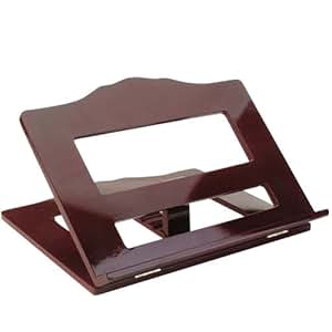 Amazon.com : Handsfree Book Holder Stand Cherry-wood Finish : Desktop ...