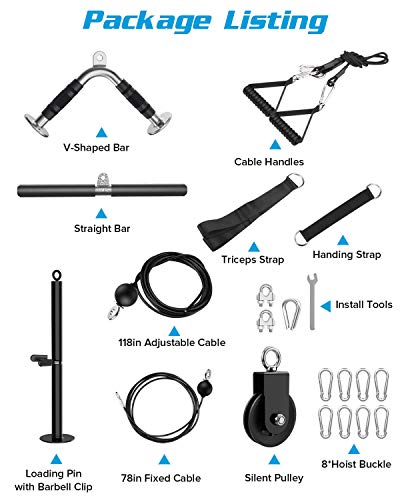 Weight Cable Pulley System, Fitness Pulley Cable Machine Attachment ...