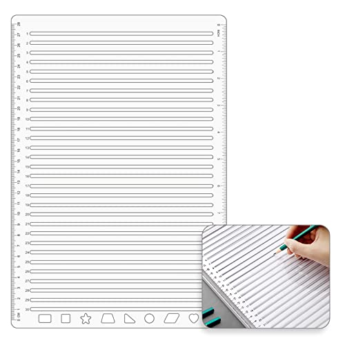 Straight Line Stencil Template Line Drawing Stencil Lettering Guide ...