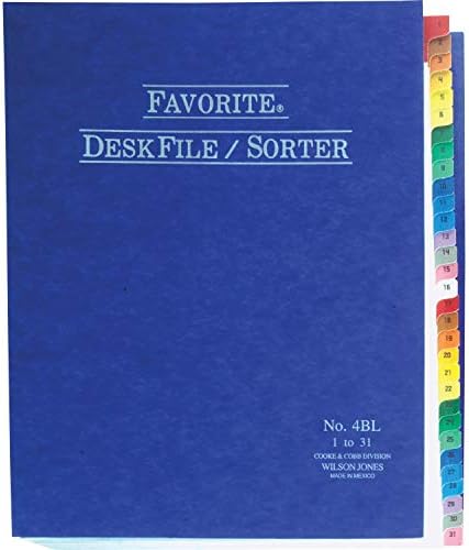 Wilson Jones Favorite Desk File Sorter, 10 x 12 Inches, Expands 1.5 ...