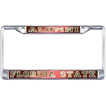 Amazon.com: FSU Florida State ALUMNI Chrome License Plate Frame: Automotive