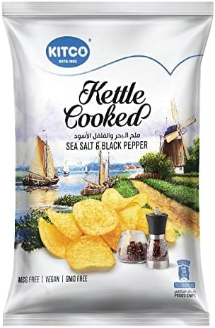 Kitco Kettle Cooked Sea Salt & Black Pepper Potato Chips, 150 g price ...