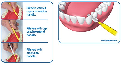 Piksters Interdental Brushes (40 Pack, Size 2 (White)) - Want It All