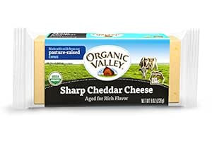 Organic Valley, Organic Sharp Cheddar Cheese - 8 oz Block: Amazon.com ...