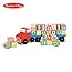 Amazon.com: Garanimals 20 PC Wooden Alphabet Blocks Wagon: Toys & Games