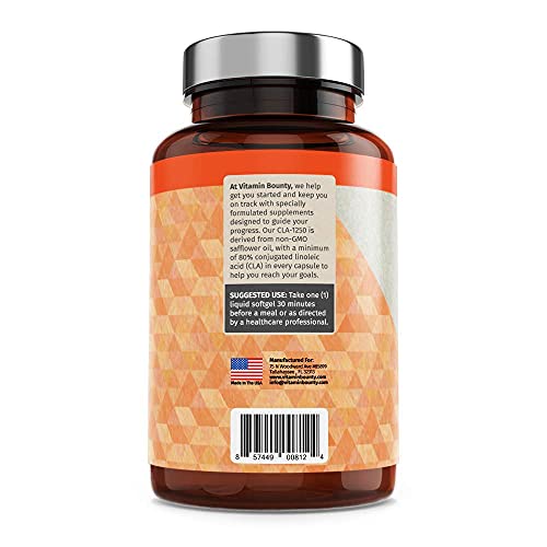 Vitamin Bounty CLA 1250mg - Conjugated Linoleic Acid, CLA for Women and ...