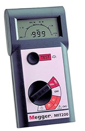 Megger MIT200 Medidor De Resistencia De Aislamiento, Rango De 0,01 A ...