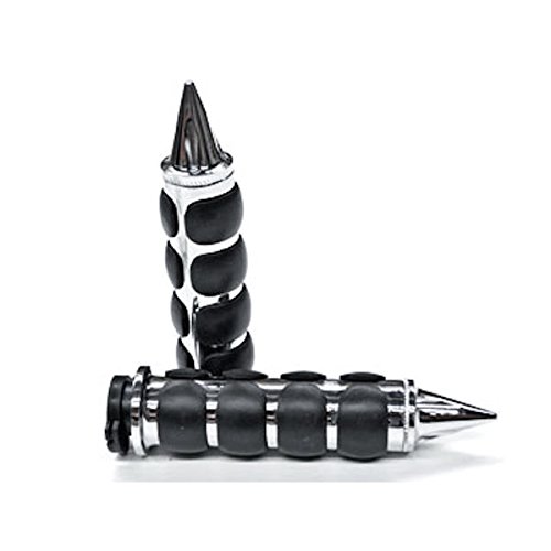 Replacement Hand Grips Chrome 1" Motorcycle Hand Grips For Honda Shadow ...