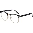 Amazon.com: Outray Vintage Retro Classic Half Frame Horn Rimmed Clear Lens Glasses for Men Women ...