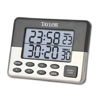 Amazon.com: Taylor Precision Products 58729 Dual Event Timer ...