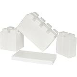 Amazon.com: EverBlock Modular Building Blocks Combo Pack, White, 29 ...