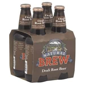 Amazon.com : Natural Brew Soda, Draft Root Beer, 12 Oz, 4 Count per ...